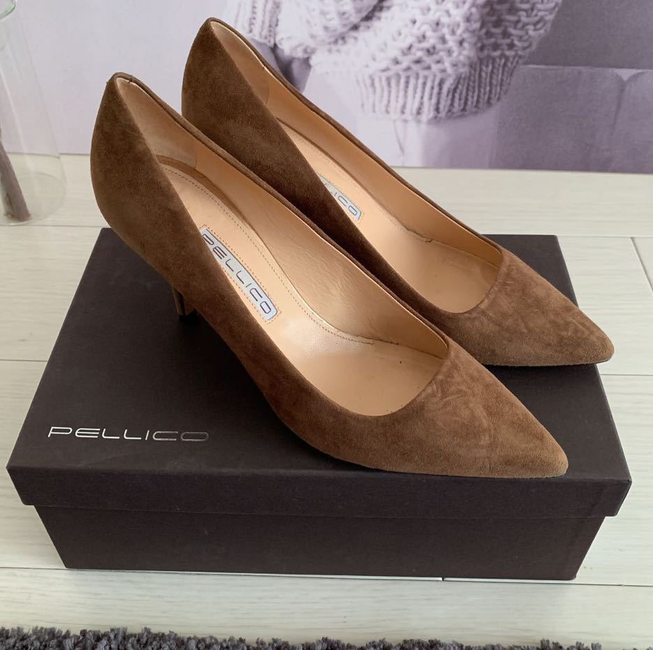 PELLICO パンプス 38サイズ(ブラウン系)｜売買されたオークション情報、yahooの商品情報をアーカイブ公開 - オークファン（aucfan.com）