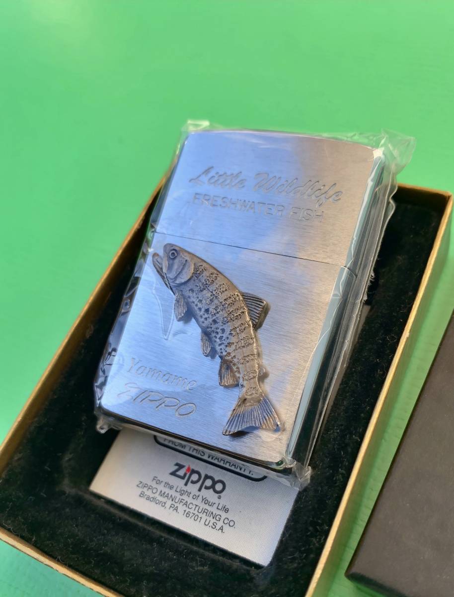 ZIPPO ジッポ Little Wildlife FRESHWATER FISH Yamameヤマメ 山女魚 1995年製造(スポーツ ...