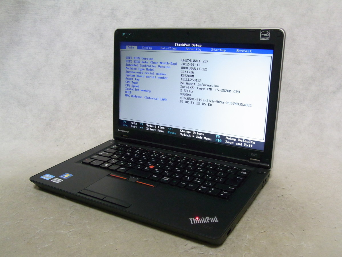 B15048 Lenovo ThinkPad E420 1141RD6 Core i5 2520M 4GB ジャンク(14インチ～)｜売買されたオークション情報、yahooの商品情報を ...