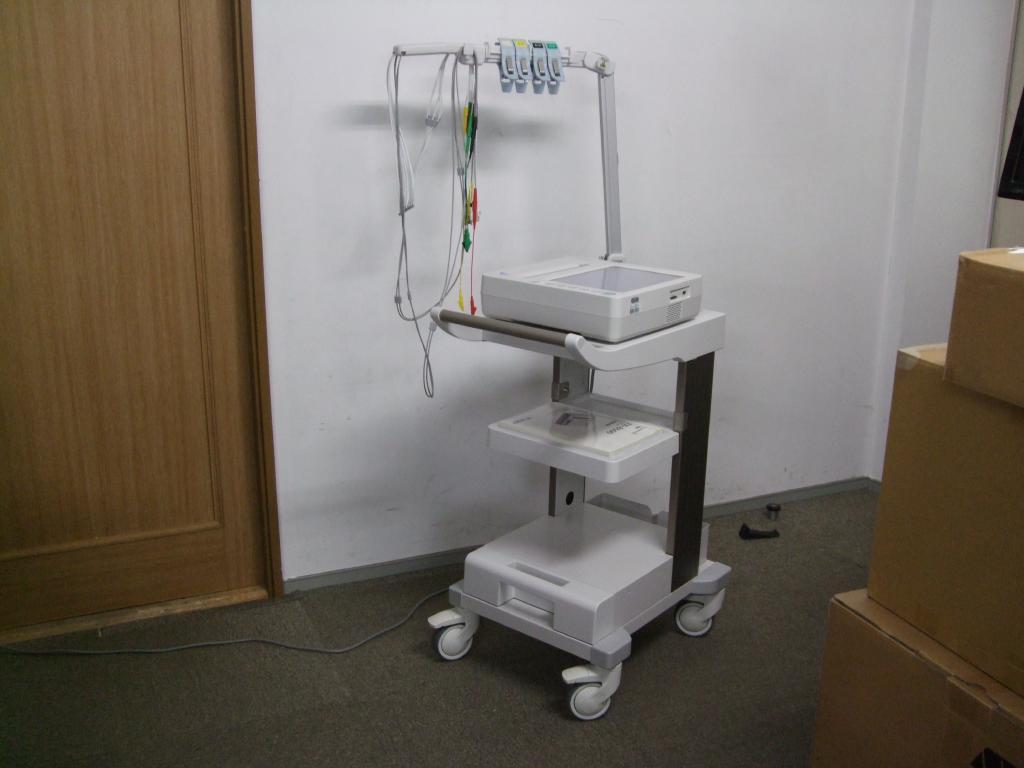 FUKUDA/フクダ電子 2018年製 解析付心電計 Cardimax6/カーディマックス6 FX-8600+心電計用トロリー 架台 OTE ...