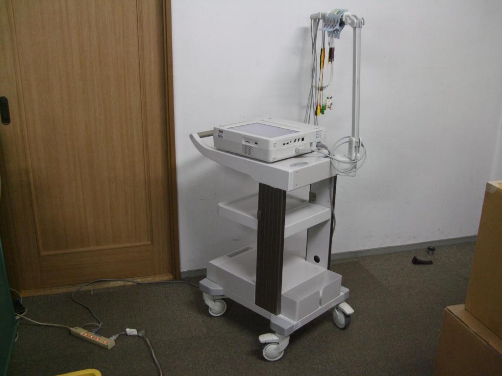 FUKUDA/フクダ電子 2018年製 解析付心電計 Cardimax6/カーディマックス6 FX-8600+心電計用トロリー 架台 OTE ...