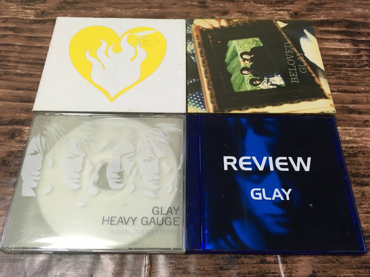 S 0389 GLAY CD アルバム4枚セット pure soul | BE LOVED | HEAVY GAUGE | DRIVE(その他 ...