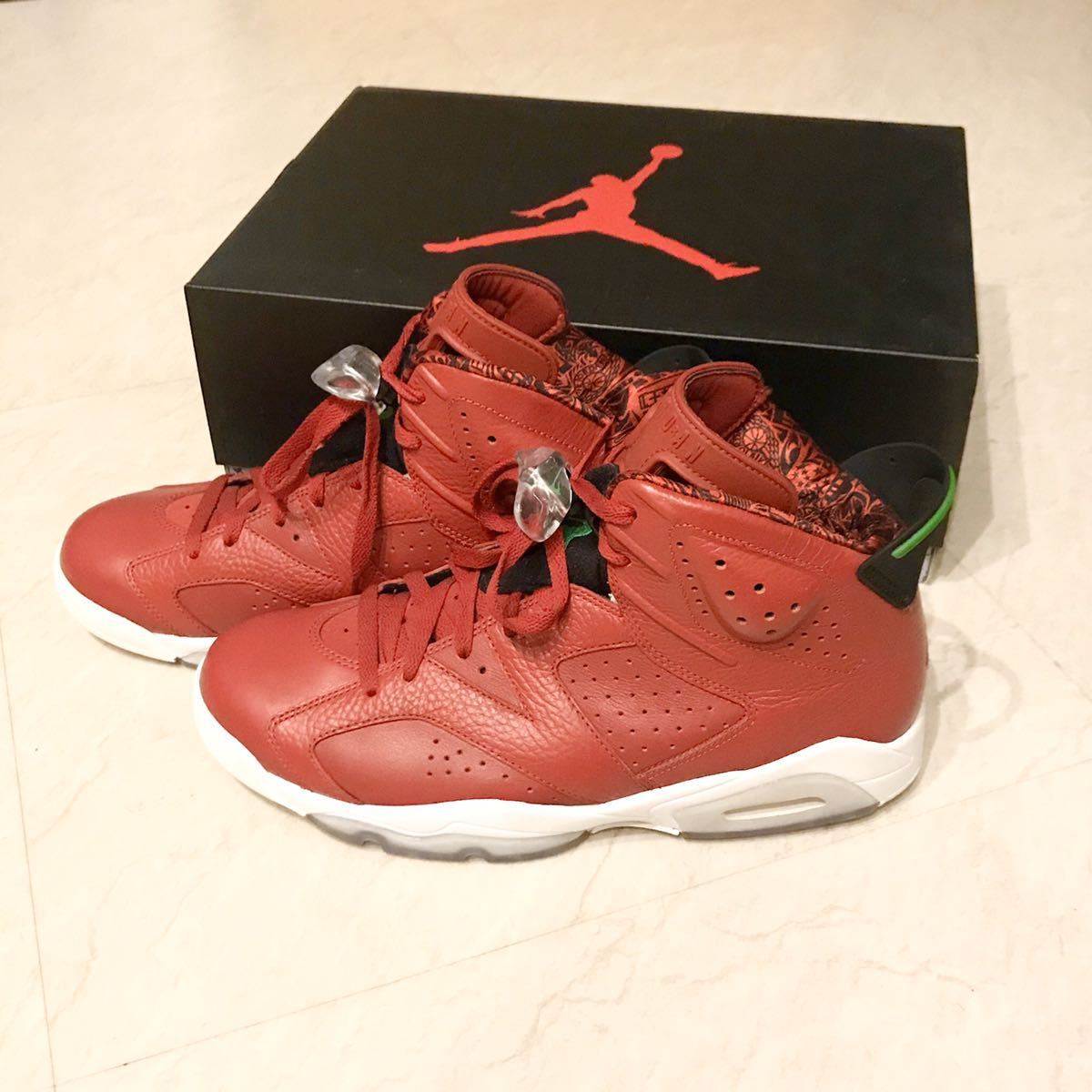 1円スタート NIKE AIR JORDAN 6 RETRO SPIZIKE ナイキ エアジョーダン 6 レトロ スパイジークスニーカー 29 ...
