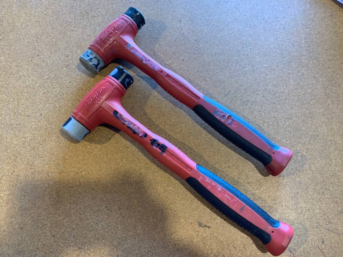 Snap-on スナップオン プラスチックハンマー HBPT16 全長31㎝ 2本セット CA21ES(プラスチックハンマー)｜売買された ...