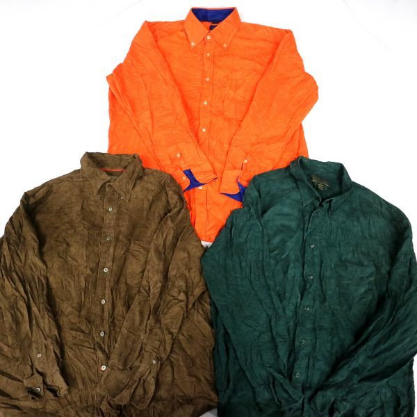 ブランドコーデュロイシャツMIX ORVIS CHAPS LEVIS 70S他 M/XL/2XL 8枚セット まとめ売り USA古着卸 1円 ...