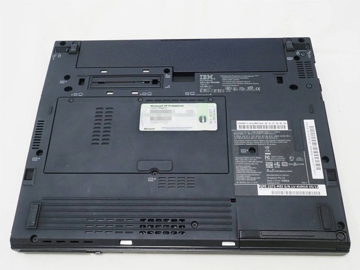 IBM ThinkPad X40 2371-M5J 正常 WindowsXP Pro DtoDリカバリ領域あり PentiumM 1.2GHz ...