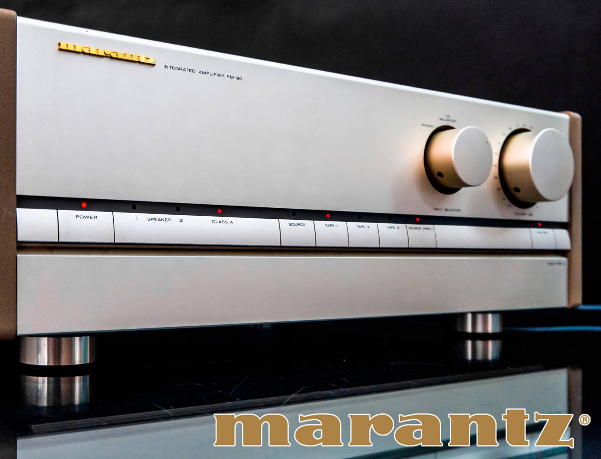 激レア 名機 marantz マランツ PM-90F ステレオ プリメイン アンプ オーディオ 音響機器(マランツ)｜売買されたオークション ...
