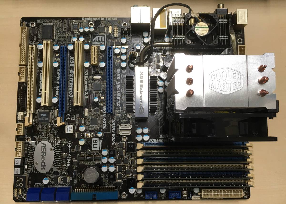 マザーボード ASRock X58 Extreme3 CPU Xeon W3530 2.8GHz メモリ6GB Radeon HD5770 ...