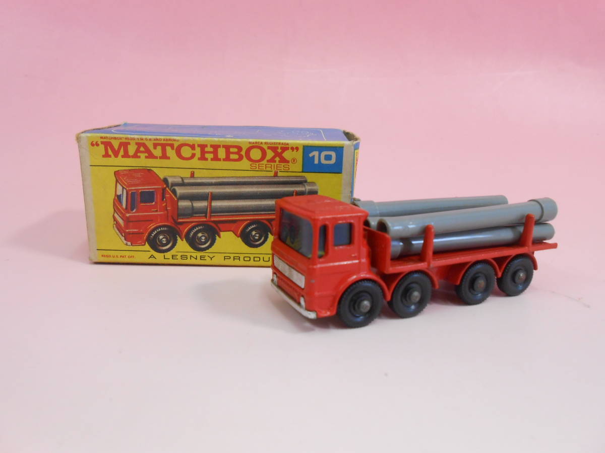 高 MATCHBOX マッチボックス No.10 PIPE TRUCK A LESNEY PRODUCT 箱付 当時物 レトロ ヴィンテージ√(マッチボックス)｜売買されたオークション情報 ...