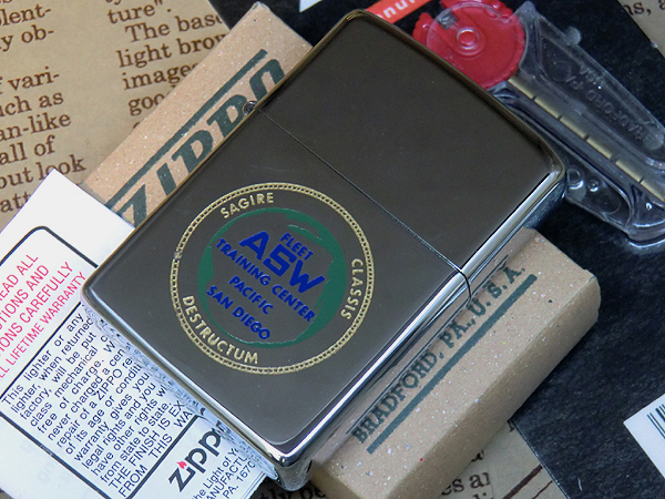 米軍 1976 U.S.Navy Fleet ASW Training Center 70’s Vintage Zippo 70年代 アメリカ ...