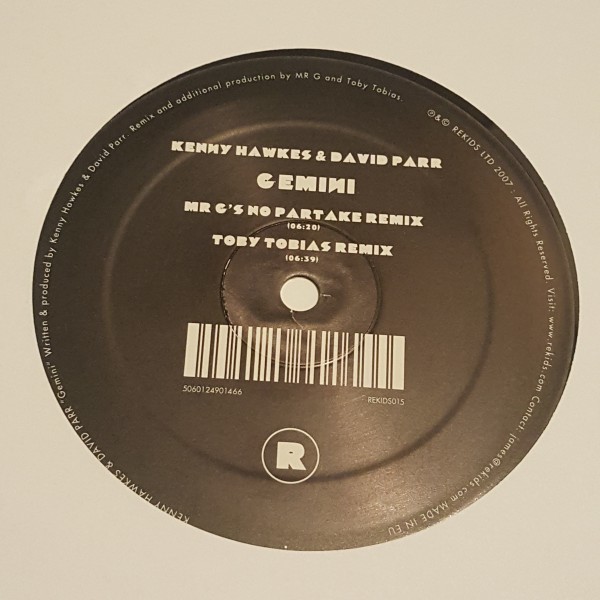 DOPE TRIBAL DUB / Kenny Hawkes & David Parr - Gemini 2007 UK Original ...