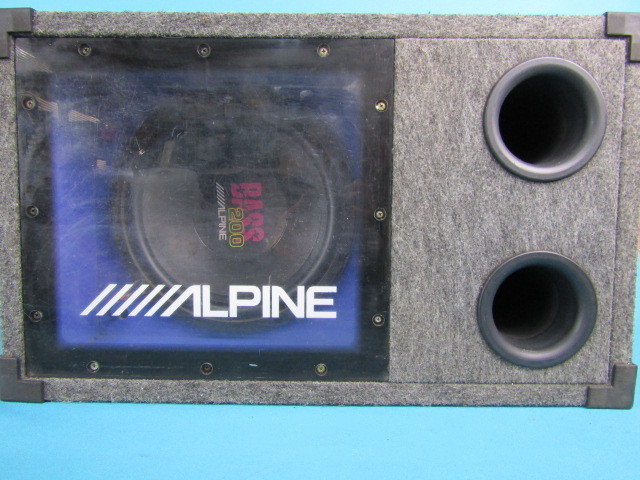 ALPINE アルパイン BASS 200 サブウーハー SWF-304G 30cm ボックスタイプ スピーカ ウーファー(ウーハー)｜売買さ ...