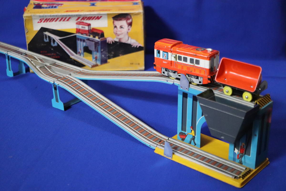 S8 レトロ 8 / 富山玩具 トミヤマ SHUTTLE TRAIN シャトルトレイン 箱付き TOMY トミー TP-119 検 昭和レトロ ...