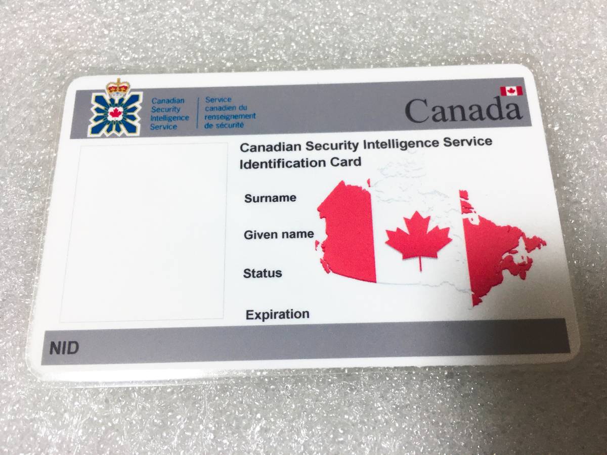 映画 ドラマ グッズ CSIS カナダ安全情報局 カナダ情報機関 風 IDカード ブランク 未記入 タイプ 検索：ポリスバッジ(警察グッズ ...