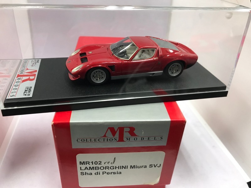 箱焼け有り 1/43 MRコレクション メーカー完成品 MR102 ランボルギーニ ミウラSVJ Shah di Persia レッド ミウラベースイオタレプリカ(BBR)｜売買された ...