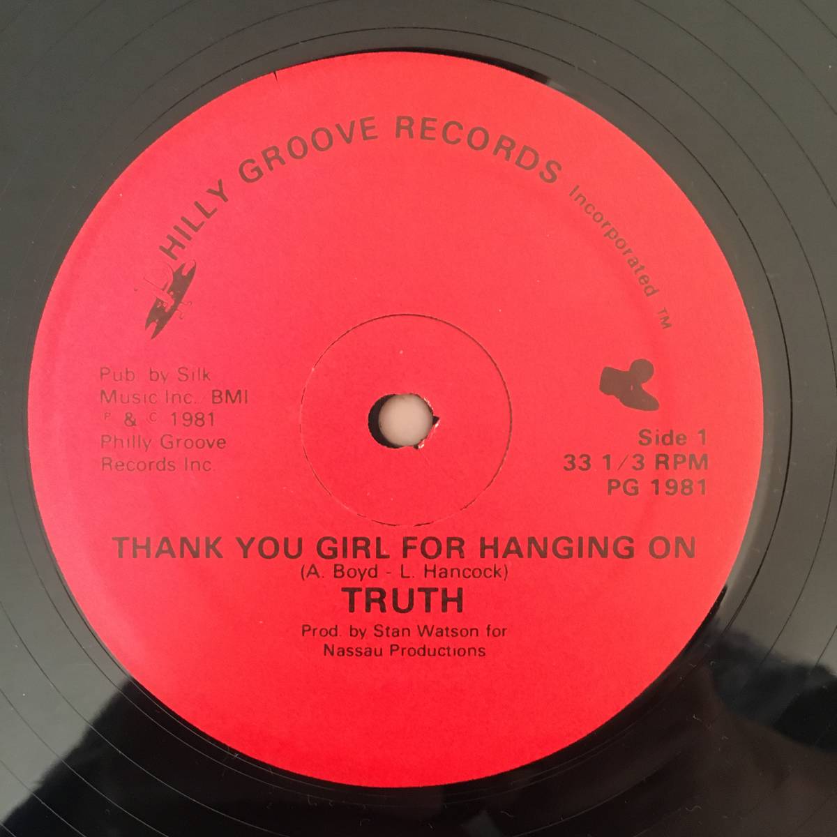 TRUTH “THANK YOU GIRL FOR HANGING ON” PHILLY GROOVE(R&B、ソウル)｜売買された ...