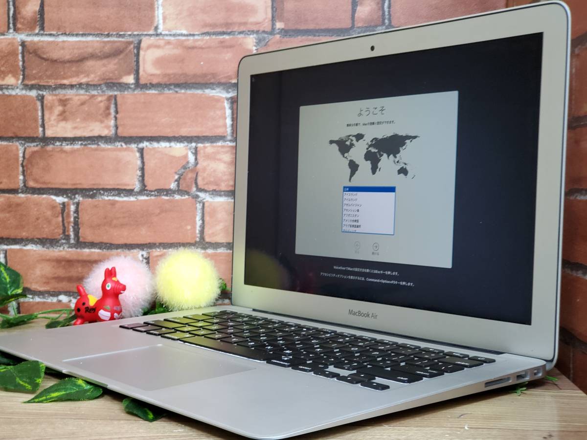 MacBook Air 2017 A1466 Core i5 5350U 1.8Ghz/RAM:8GB/SSD:128GB/13インチ ...