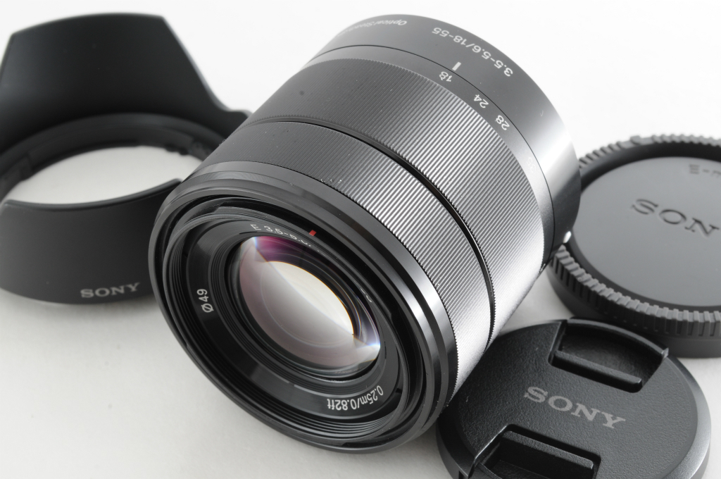 #7883 ★良品♪★SONY E 18-55mm F3.5-5.6 OSS ブラック SEL1855 ソニー ｜家電、AV、カメラ