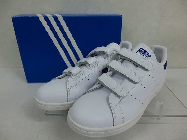 adidas STAN SMITH CF 28cm ブルー＆ホワイト 箱付 S80042 アディダス スタンスミス CF(28.0cm)｜売買 ...