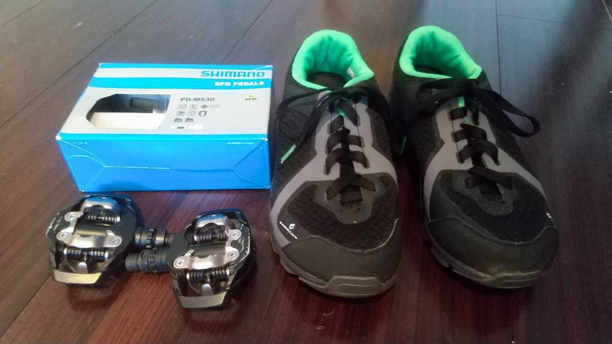 SHIMANO シマノ SPDビンディングシューズ SH-CT41 26.5cm + SPDペダル PD-M530セット(26cm～)｜売買さ ...