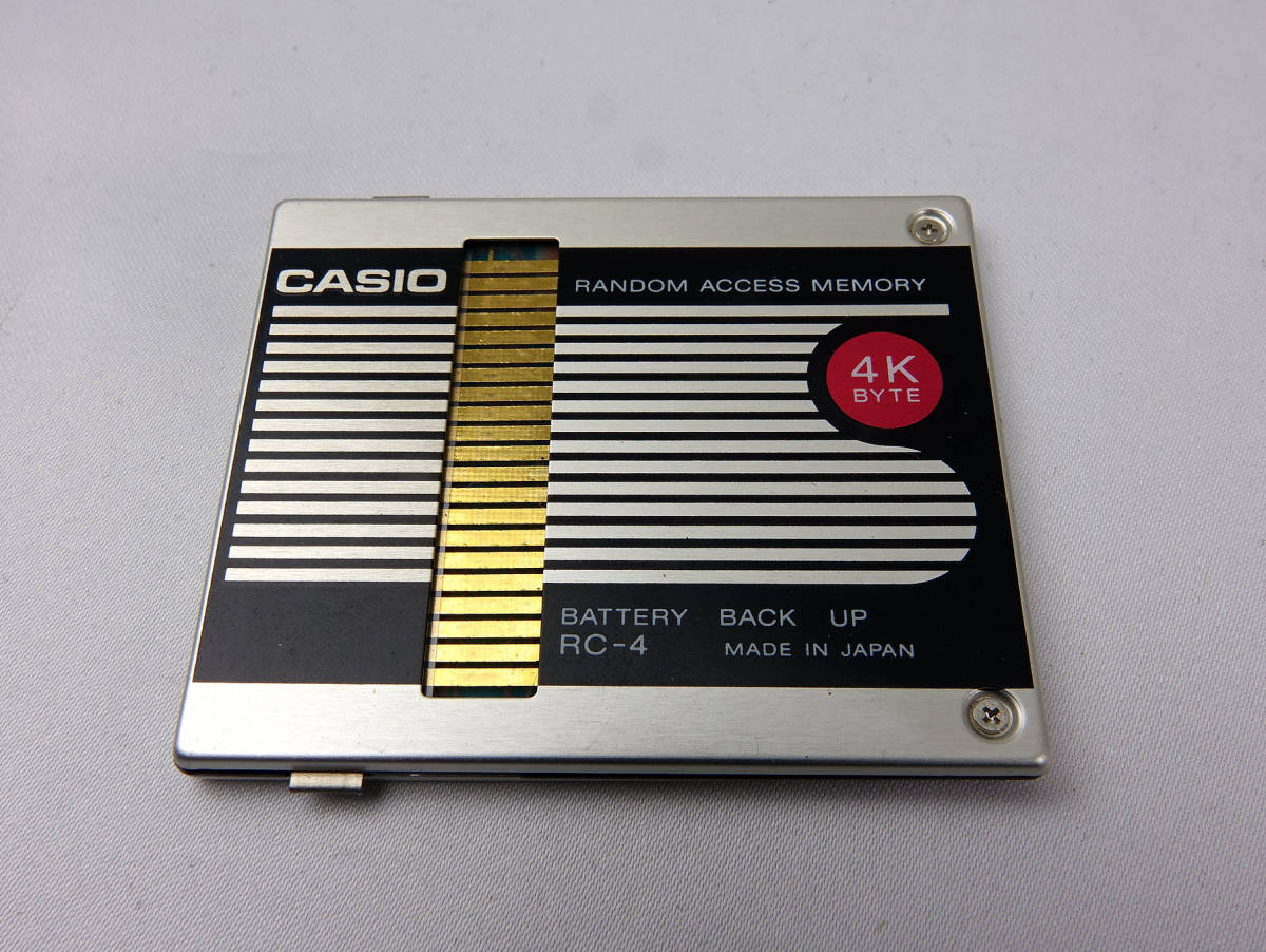 CASIO RC-4 ポケコン用4KB RAMカード FX-750P PB-500(ポケットコンピュータ)｜売買されたオークション情報 ...