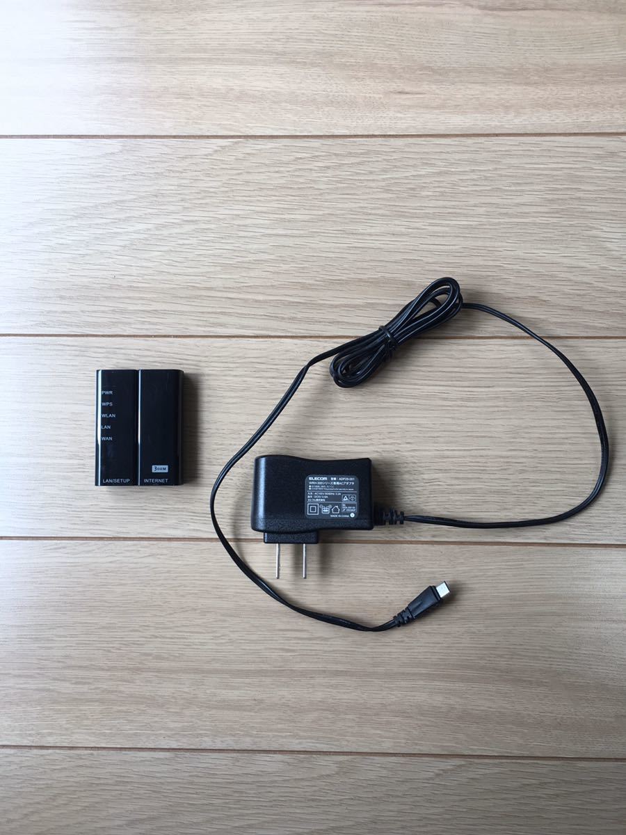 LANケーブル ホルダ付き ELECOM WRH-300BK ポータブルルータ(無線LAN)｜売買されたオークション情報、yahooの商品情報 ...