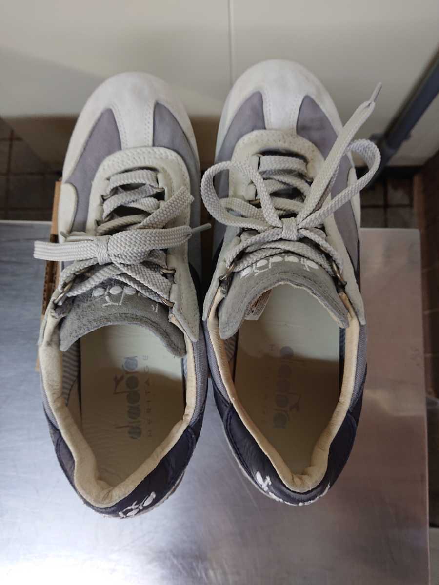 diadora heritage ディアドラ ヘリテージ 25.0cm ほぼ 極 スニーカー ランニング シューズ patrick puma ...