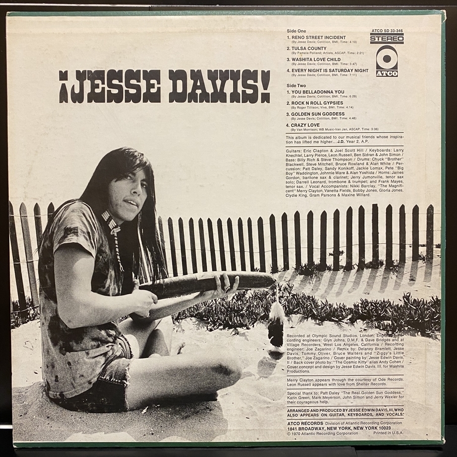 JESSE DAVIS / JESSE DAVIS LP/USオリジナル/PROMO盤/良品(J)｜売買されたオークション情報、yahooの ...