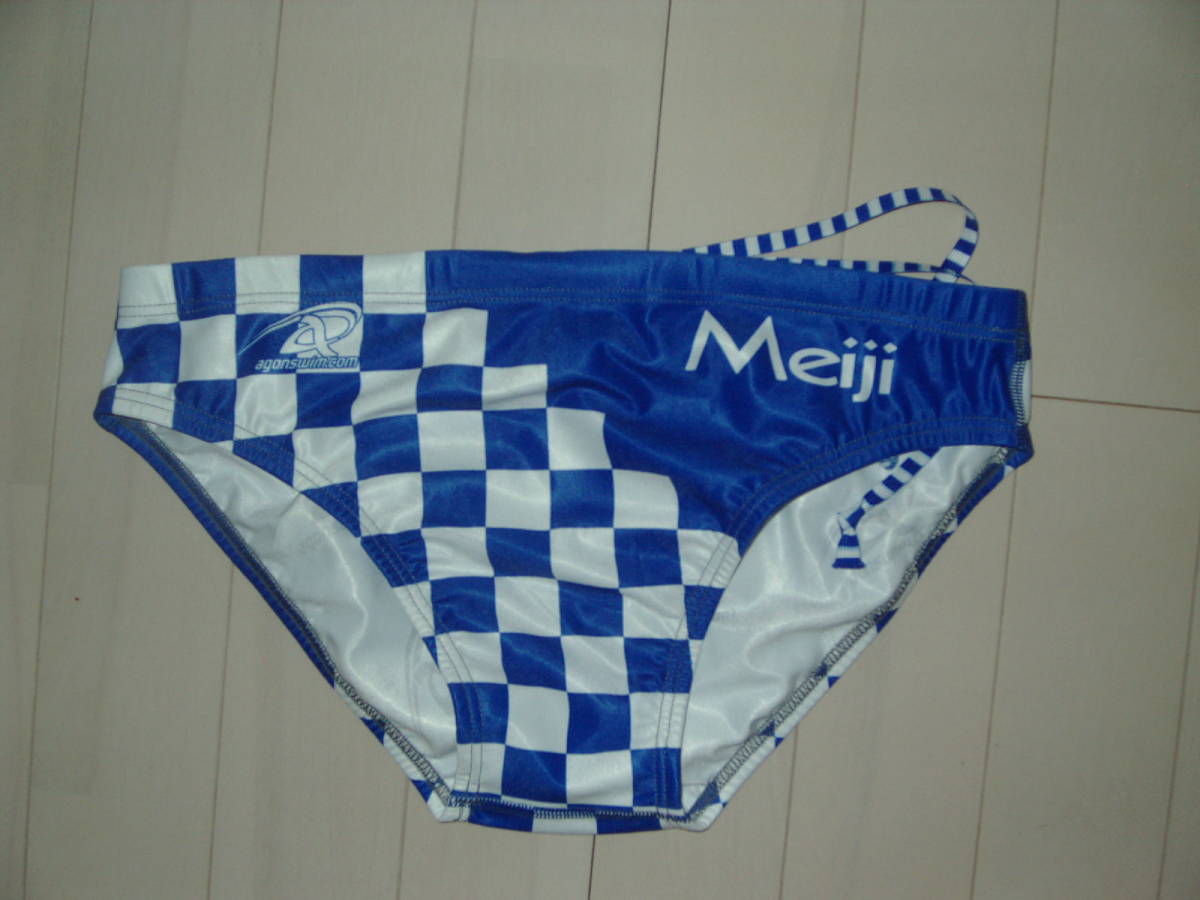 agon swim ポロパン ブーメラン型水球水着 明大中野 中学 高校 男子水球部 激レア 明治大学付属 中野 男子校 競パン 体育会系 ...