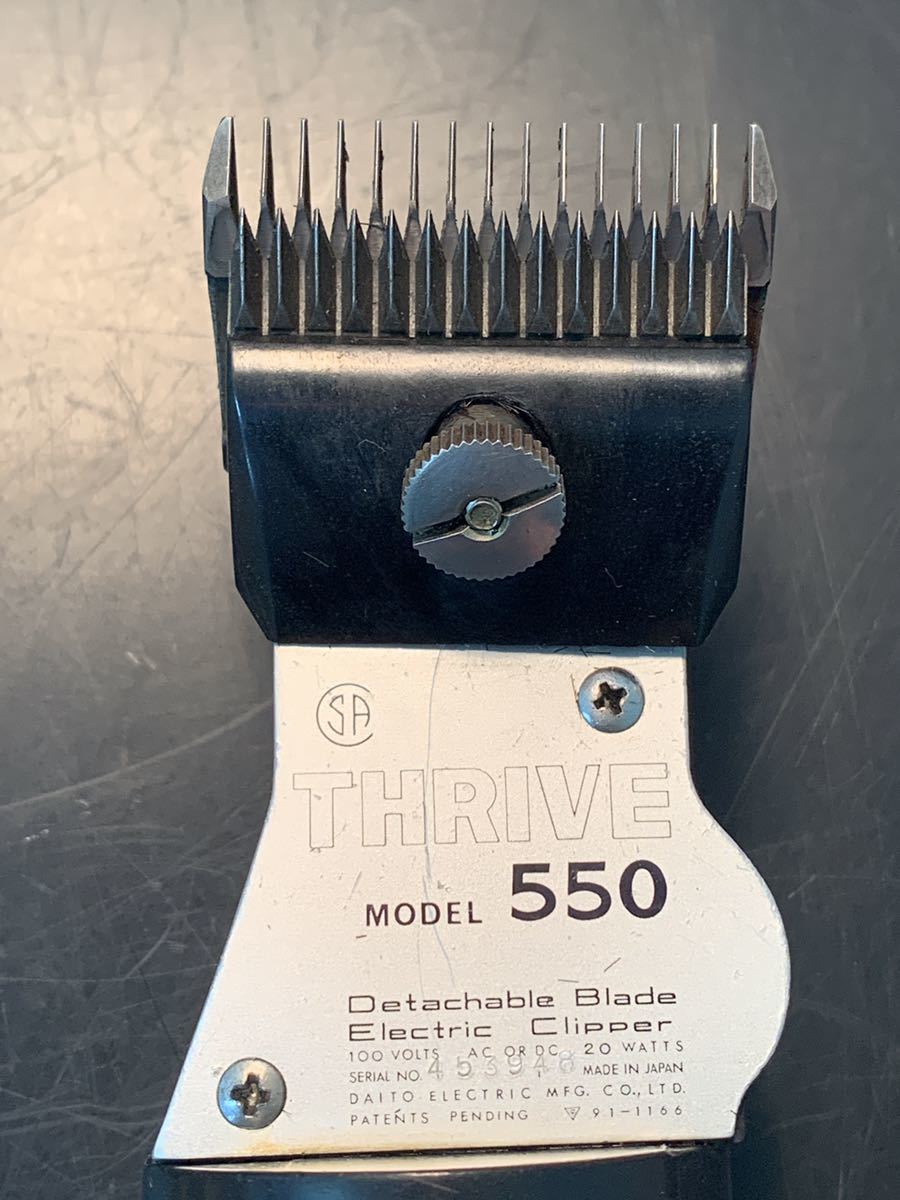 理容 美容 電動バリカン 電気バリカン THRIVE スライブ ELECTRIC CLIPPER エレクトリッククリッパー MODEL 5500 No.1(理美容店用品)｜売買された ...