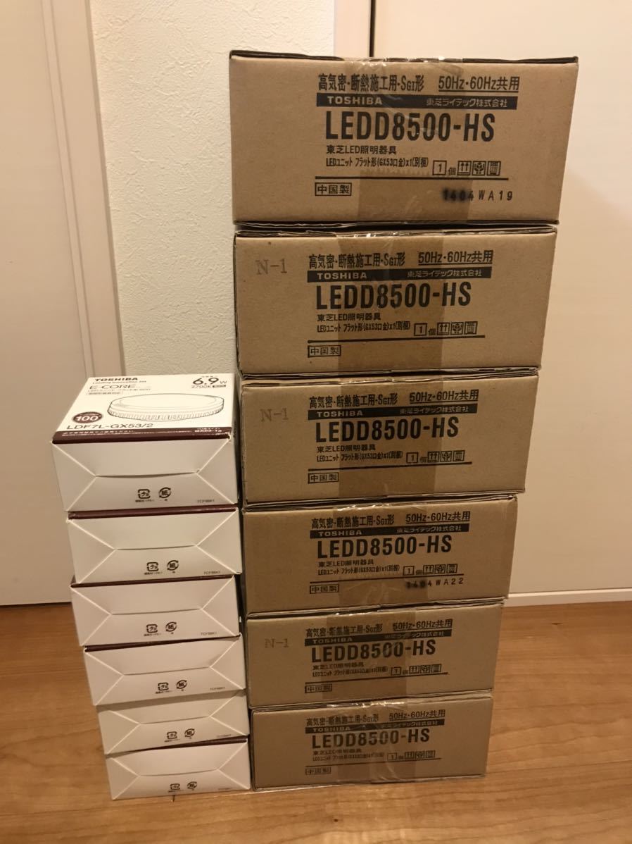 東芝 TOSHIBA LEDダウンライト LEDD8500-HS & 東芝ライテック E-CORE LED電球 LEDユニットフラット形6.9W(ダウンライト)｜売買されたオークション情報 ...