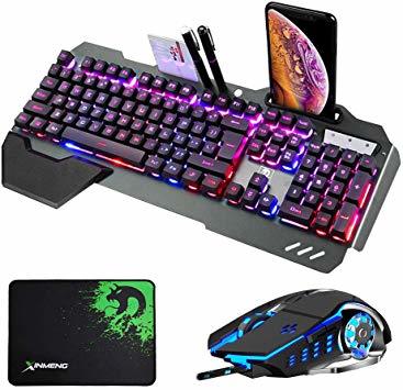 10種類のイルミネーション FELiCON®ゲーミングキーボード マウスセット 光るキーボード K618 バッ(ワイヤレスキーボード)｜売買さ ...