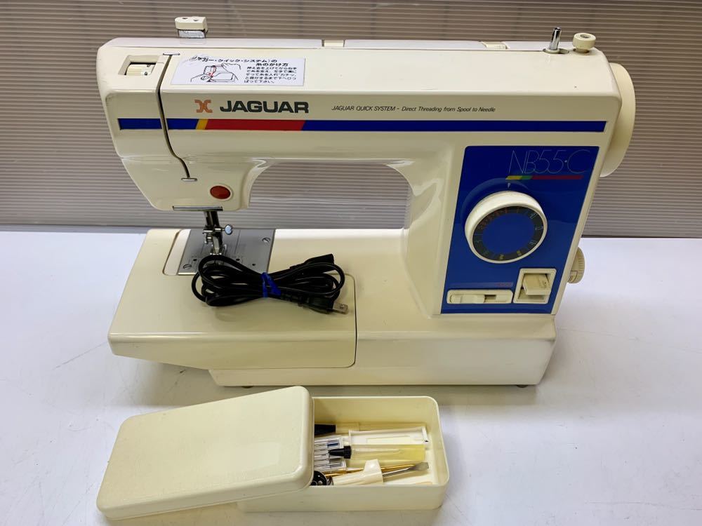 ジャガー X JAGUAR ミシン NB55 C/MODEL 55C 手芸/ハンドクラフト/裁縫/縫い物 通電OK 現状品 I(ジャガー ...