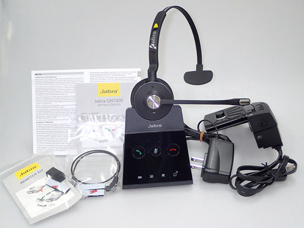 通電確認のみ Jabra Engage 65 Mono ワイヤレスヘッドセット と Jabra GN1000 セット WHB051BS ...