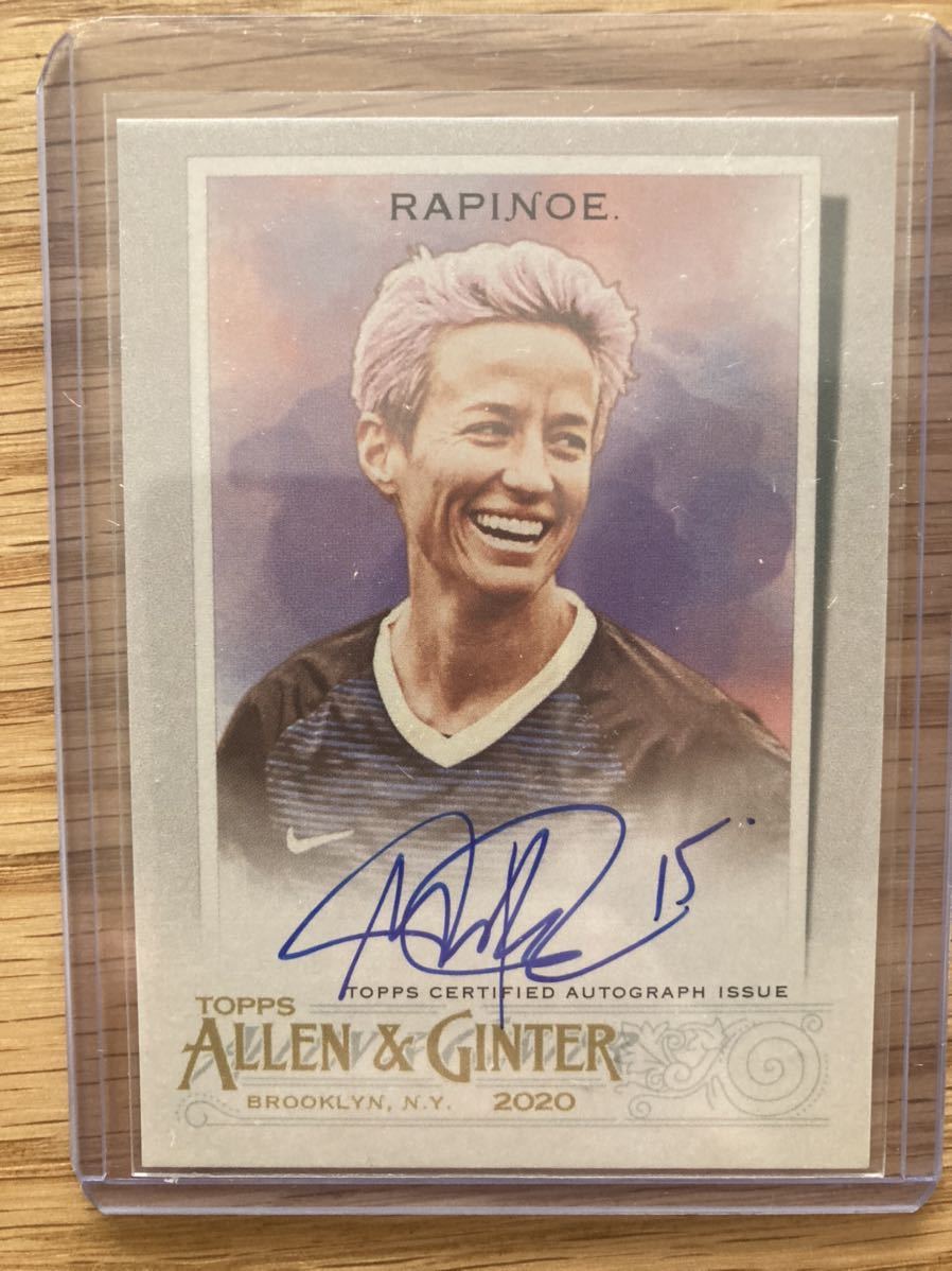2020 Topps Allen & Ginter MEGAN RAPINOE FULL SIZE ON CARD AUTO-SSP #FSA ...