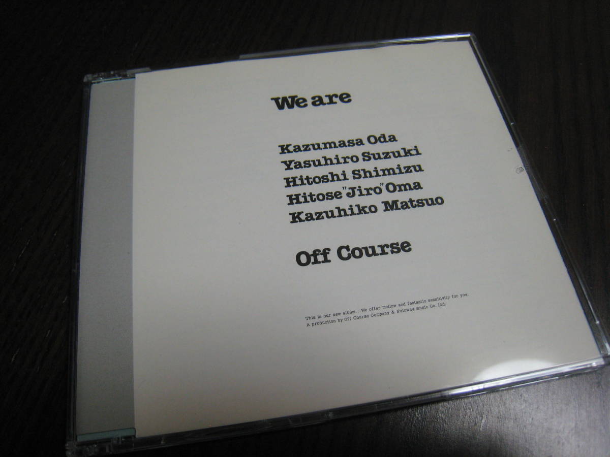 オフコース CD We are(オフコース)｜売買されたオークション情報、yahooの商品情報をアーカイブ公開 - オークファン（aucfan.com）