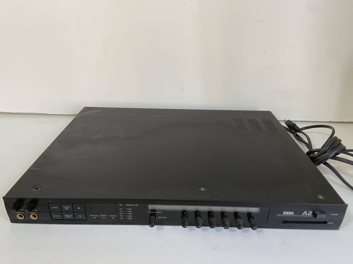 ⑨ KORG コルグ マルチエフェクター A2 本体のみ PERFOMANCE SIGNAL PROCESSOR 音響機器 音楽 通電確認済み ...