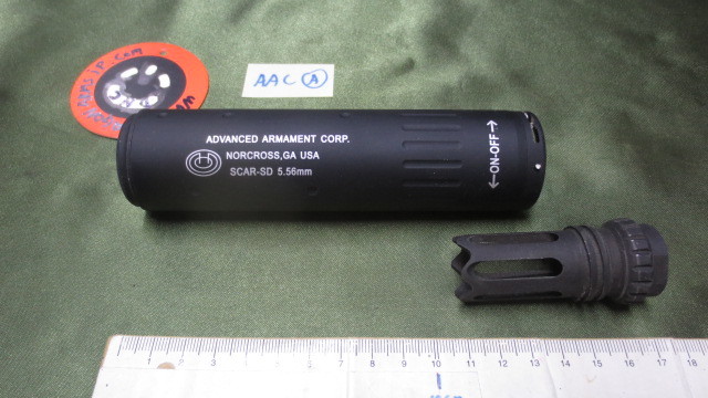 A 中国制マルイ系M4 MWSガスガン用AACタイプサインレサー1個 WA G&P VFC WE SUREFIRE CYMA(ガスガン)｜売買 ...