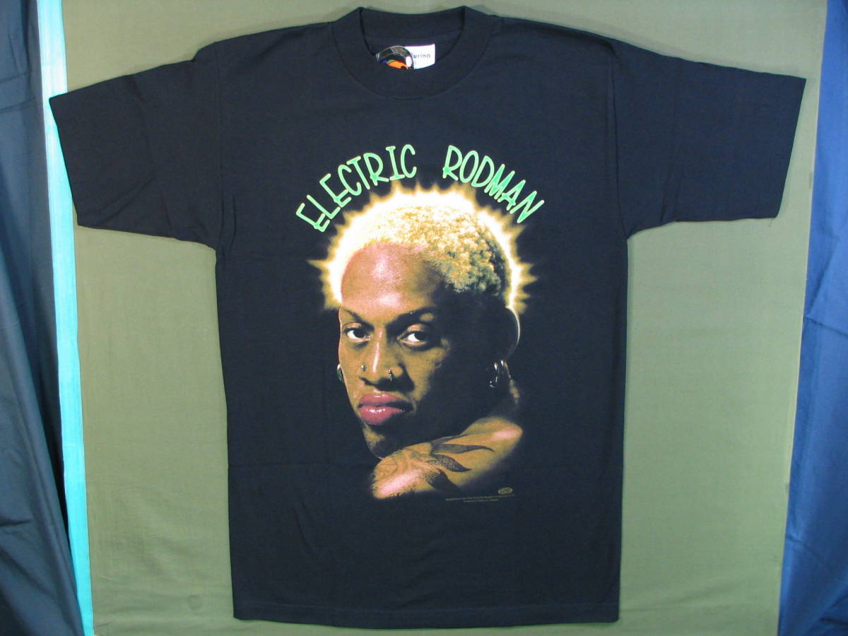 デニス ロッドマン Tシャツ DENNIS RODMAN ELECTRIC RODMAN Murina MADE IN U.S.A. 1990 ...