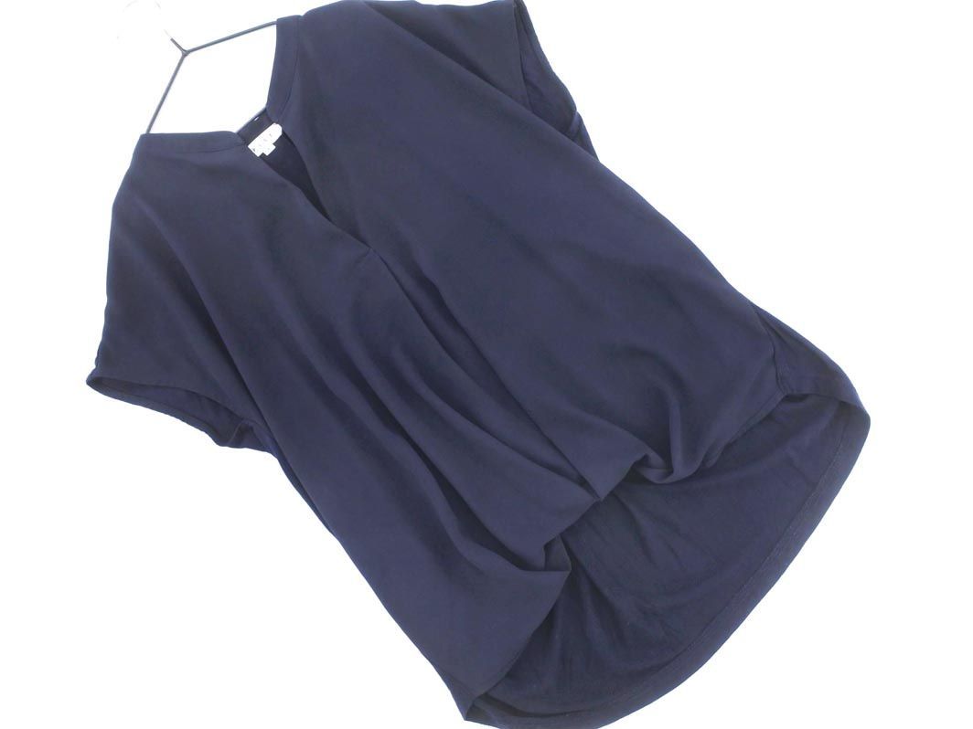 ネコポスOK PLST プラステ 切替 スキッパー ブラウス シャツ sizeS/紺 bdb3(プラステ)｜売買されたオークション情報 ...