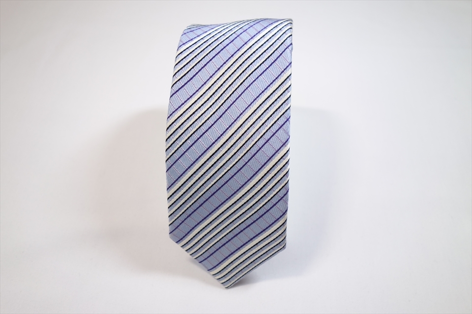 6945 ミスタージュンコ Mr.JUNKO ストライプ&格子柄 シルクスリムネクタイ(ネクタイ一般)｜売買されたオークション情報、yahooの商品情報をアーカイブ公開 - オークファン ...