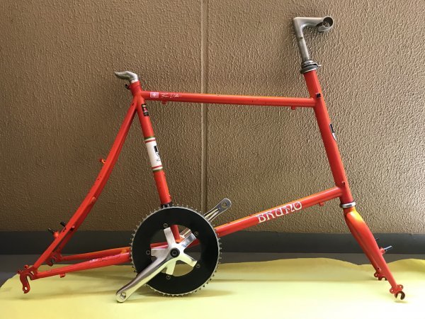 ジャンク BRUNO ブルーノ mini VELO 16 ロード ミニベロ 16インチ レイノルズ 520 Reynolds クロモリ ...