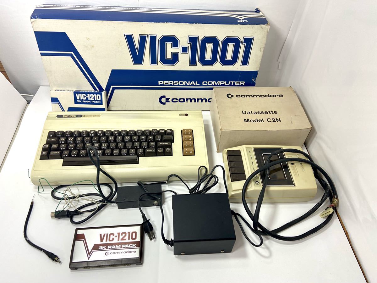 コモドールcommodore VIC-1001 本体 C2N C2N datassette VIC-1210 3K拡張RAM 本体通電確認済み ...