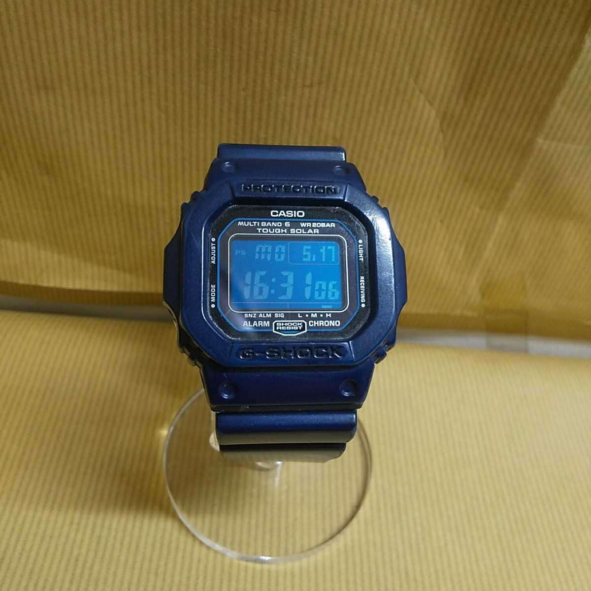 現在動作中 CASIO G-SHOCK MULTI BAND 6 WR 20BAR TOUGH SOLAR SHOCK RESIST 腕時計 ...