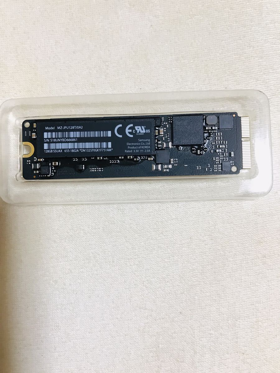 Samsung/Apple純正 PCIe 高速SSD 128GB MZ-JPU128T/0A2 MacPro/MacBook Air ...