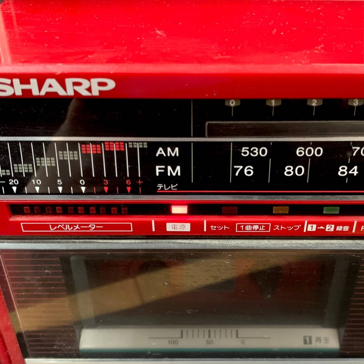 D10c01D SHARP シャープ ラジオ付ステレオテープレコーダー ラジカセ ダブルカセット APSS-WF FM/AM 赤 レッド(ラジカセ)｜売買されたオークション情報、yahooの ...