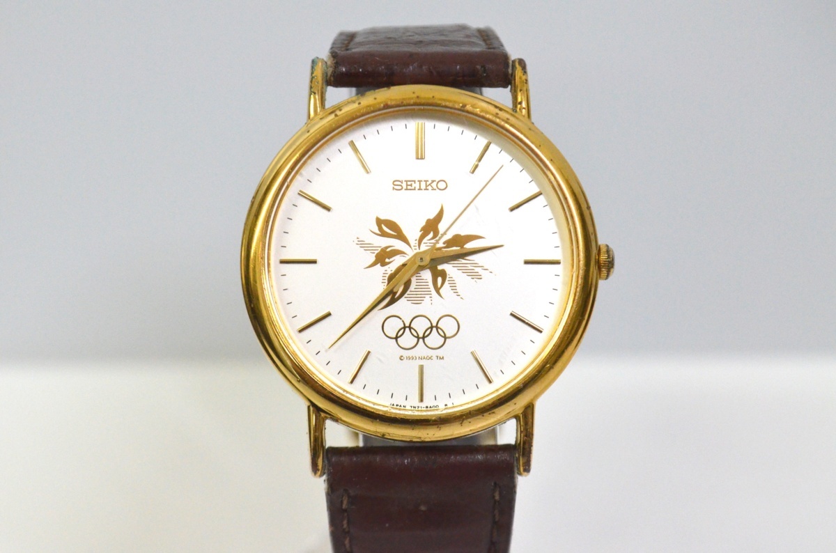 キングラム fui SEIKO セイコー 7N21-8A00 長野オリンピック記念モデル メンズ腕時計 電池交換済み 稼働品(セイコー)｜売買 ...
