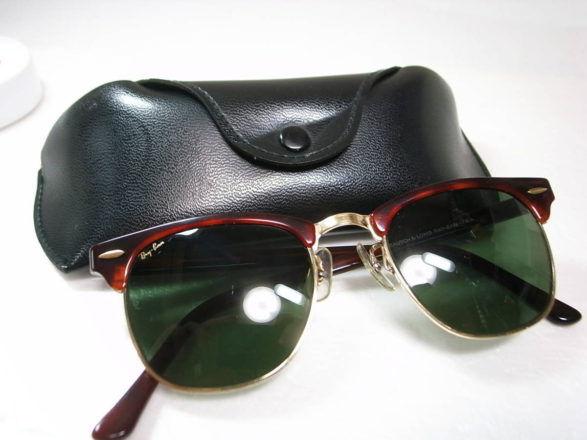 B&L レイバン クラブマスター W0366 米国製 ビンテージ ボシュロム RAYBAN USA VINTAGE CLUBMASTER ...