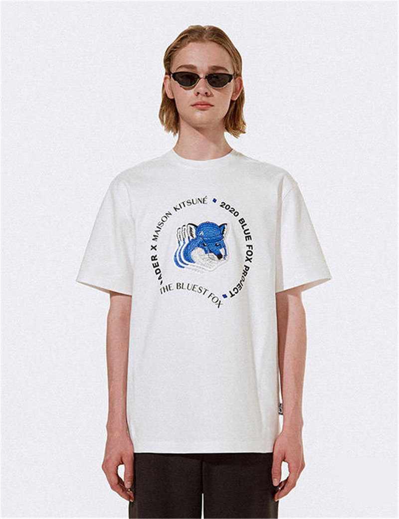 ADER ERROR×MAISON KITSUNE Triple fox head t-shirt OffWhite 白 A2 メゾンキツネ アーダーエラーフォックスコットンTシャツカットソー ...