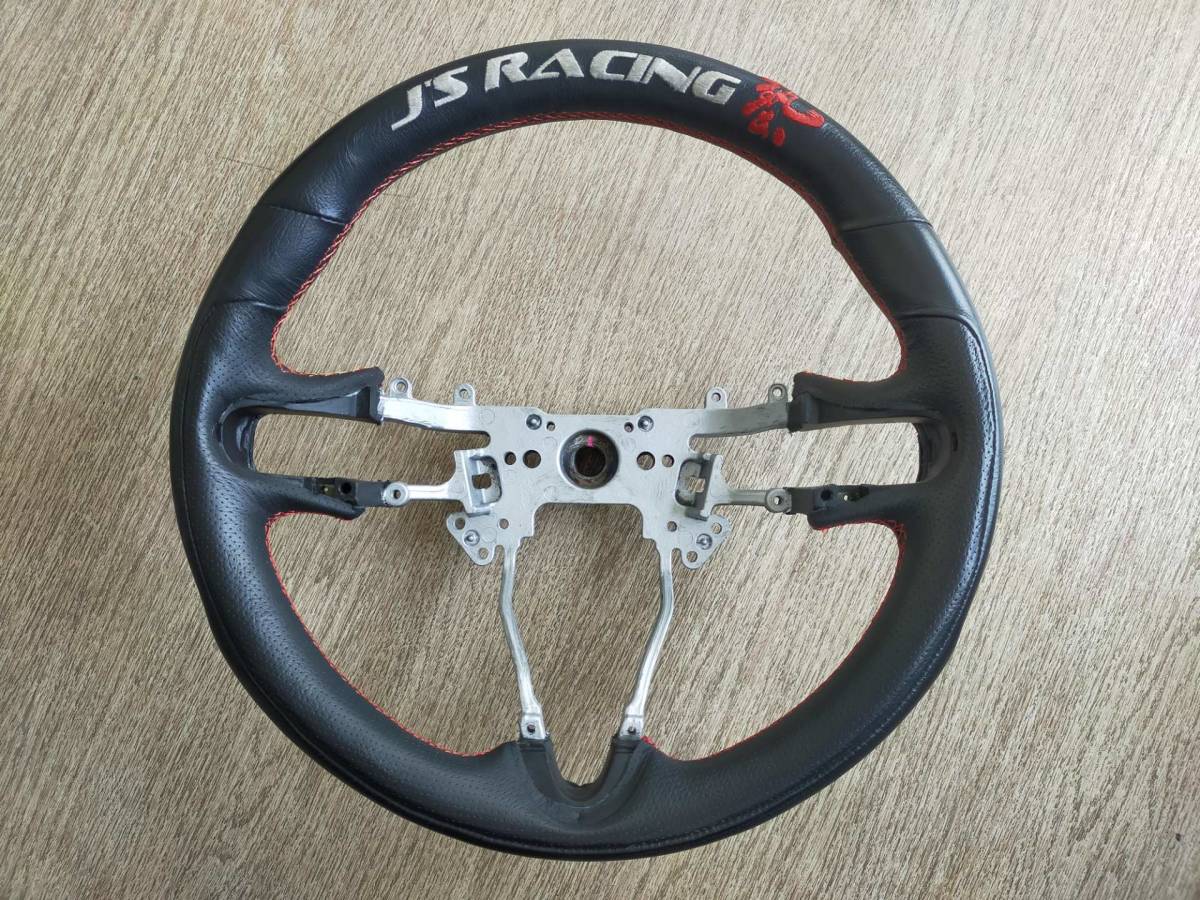 J'S RACING FD2 TYPE-R スポーツ ステアリング WAZA J'S レーシング ジェイズレーシング レザー(ステアリング ...